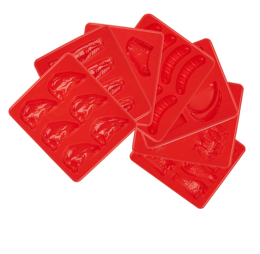 SET OF 7 SILICONE MEAT MOLDS – Puree Food Molds