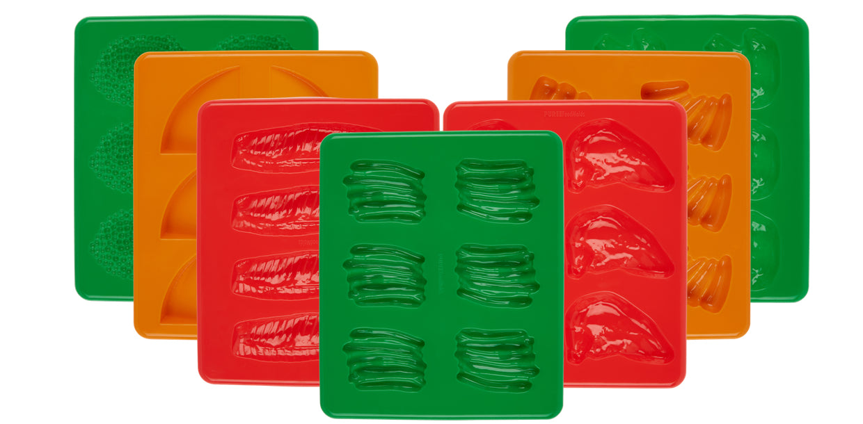 COMPLETE SET OF 15 SILICONE MOLDS – Puree Food Molds